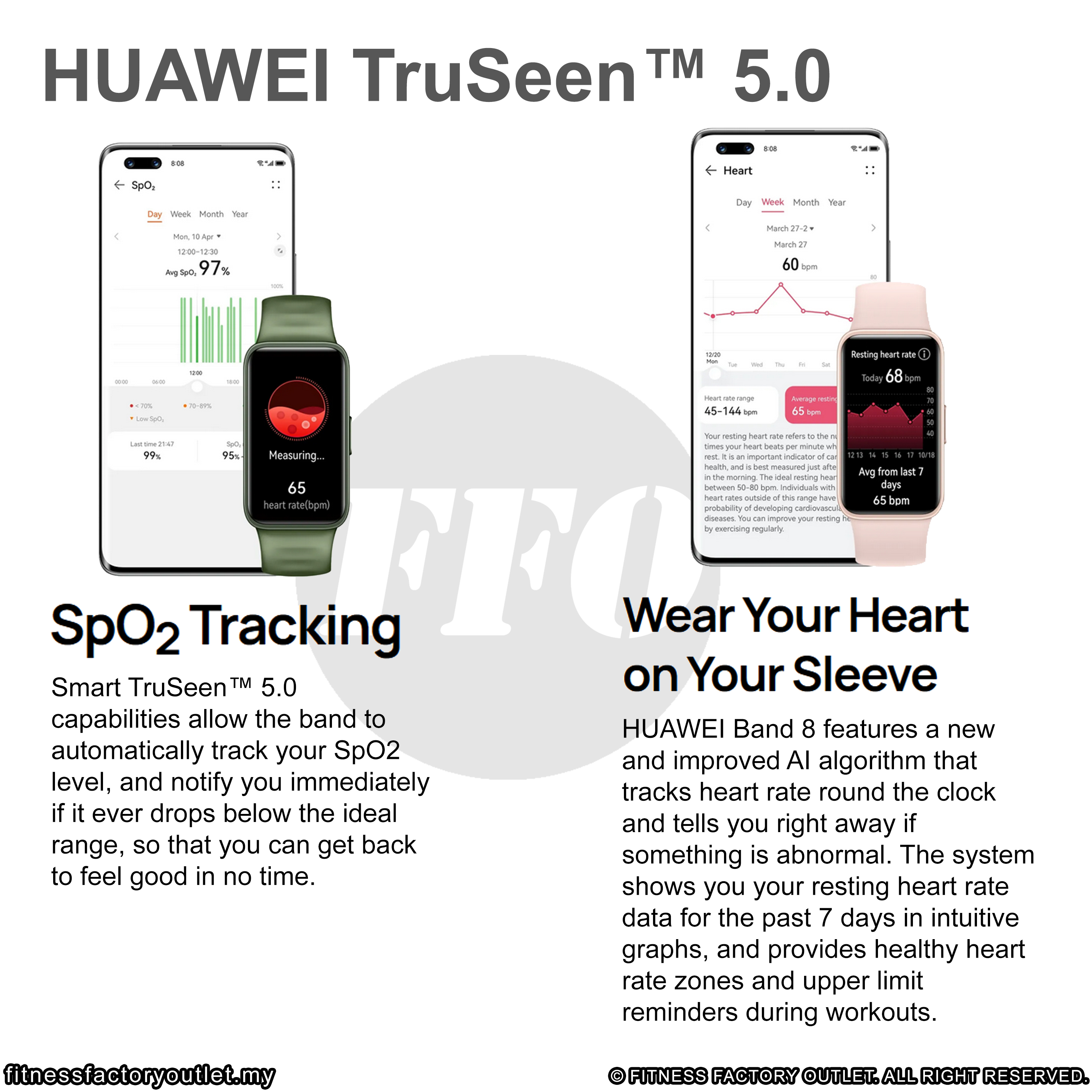HUAWEI Band 8 | 7 | 6 Smartwatch Health and Fitness Tracker Stress ...