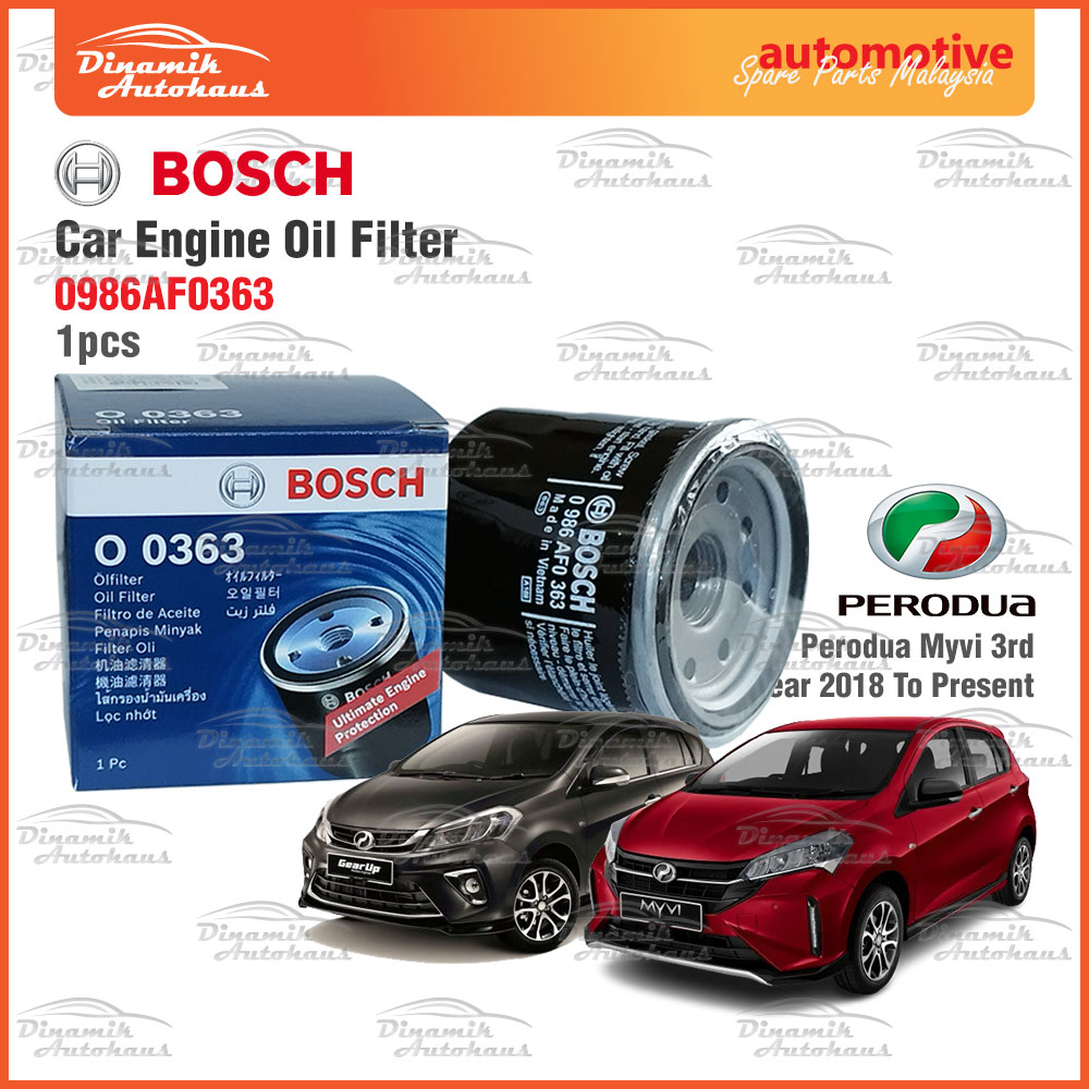 Perodua Myvi Gen3 Year 2018 To Present Car Engine Oil Filter Penapis ...