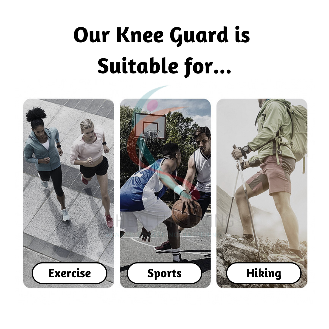 1pc Shockproof Knee Support with Spring High Compression Silicone Pad ...