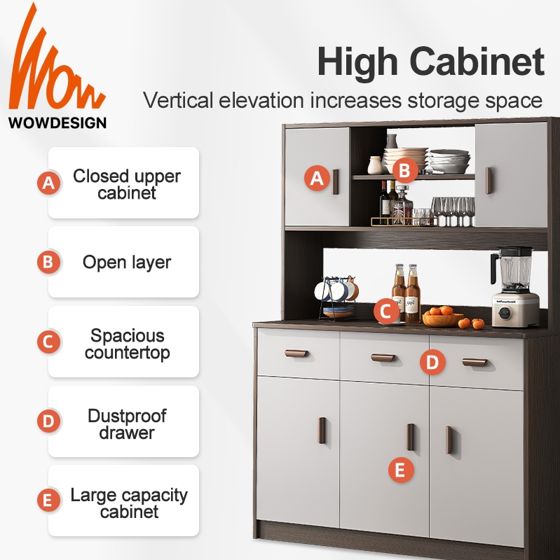 Kitchen Cabinet Almari Dapur Storage Sideboard Rak Dapur Dish Rack ...