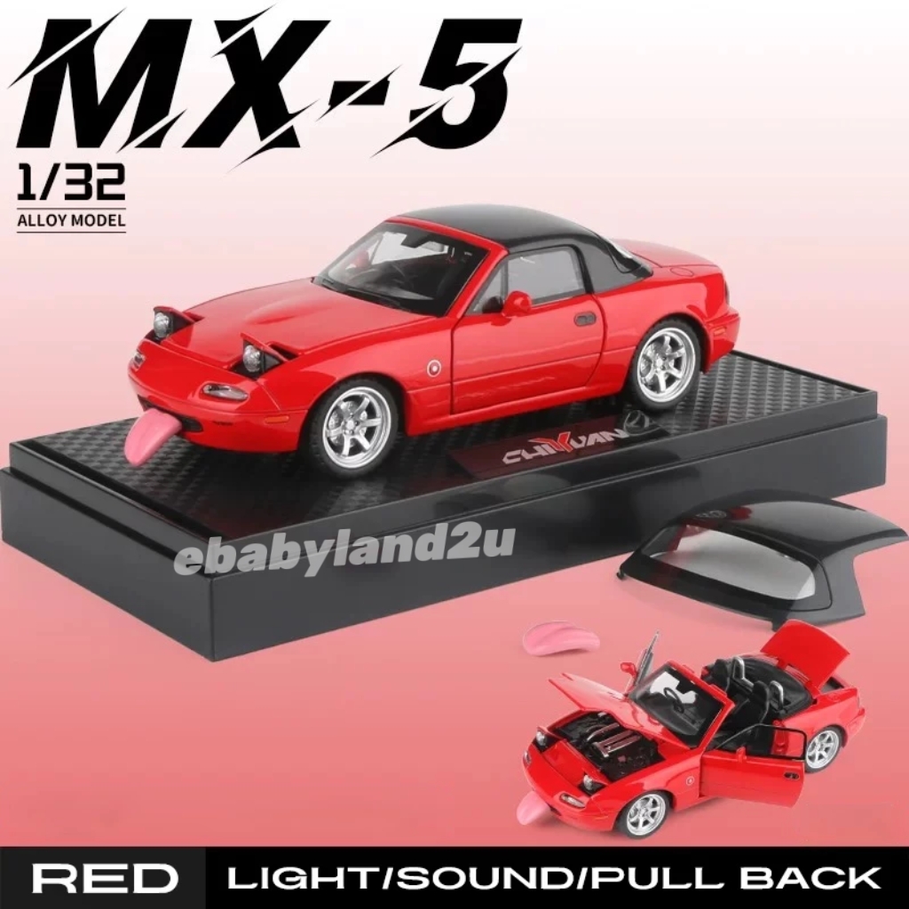 Die Cast 1:32 Mazda Miata MX5 1995 With Acrylic Box Diecast Vehicles ...