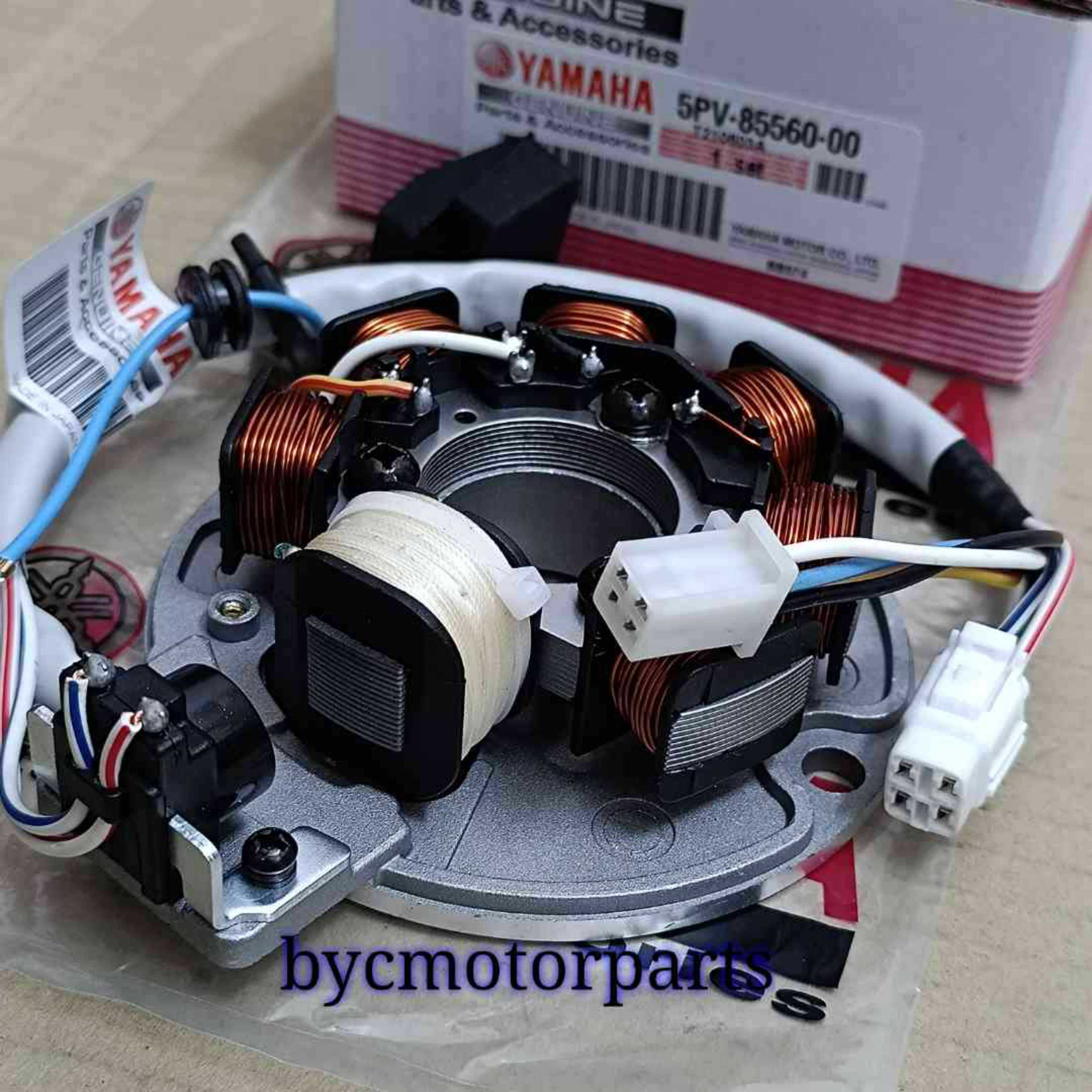 YAMAHA RXZ CATALYZER CATAL 5PV-85560-00 STATOR COIL WITH PLATE SET FUEL ...