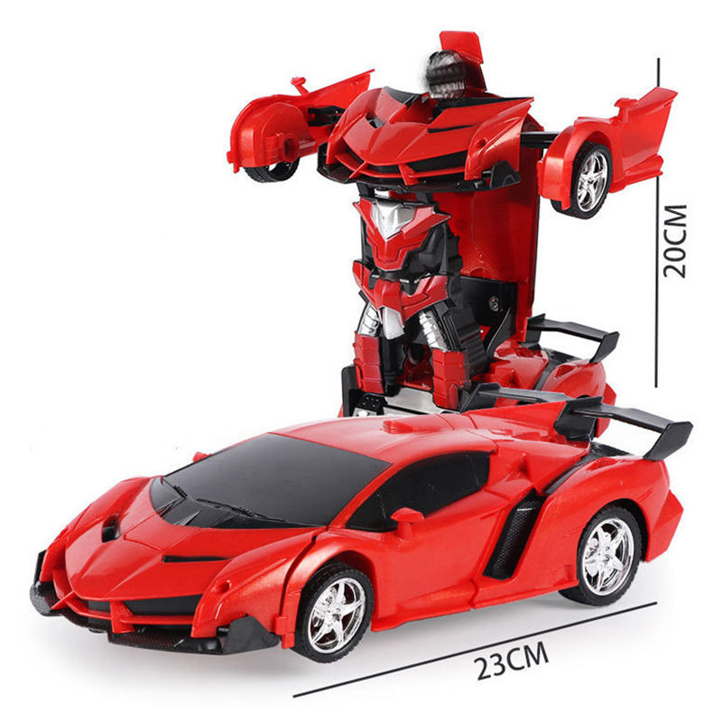 【Ready stock】Remote Control 2 in 1 Sports Scale 1:18 Transformation Car ...