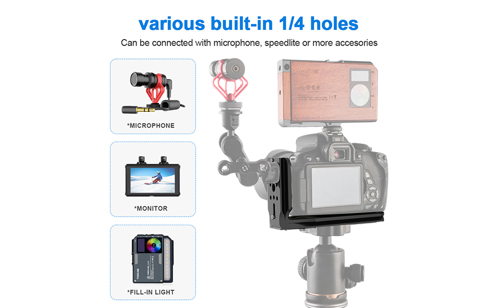 L Shape Camera Bracket Video Vertical Shooting Quick Release Plate L ...