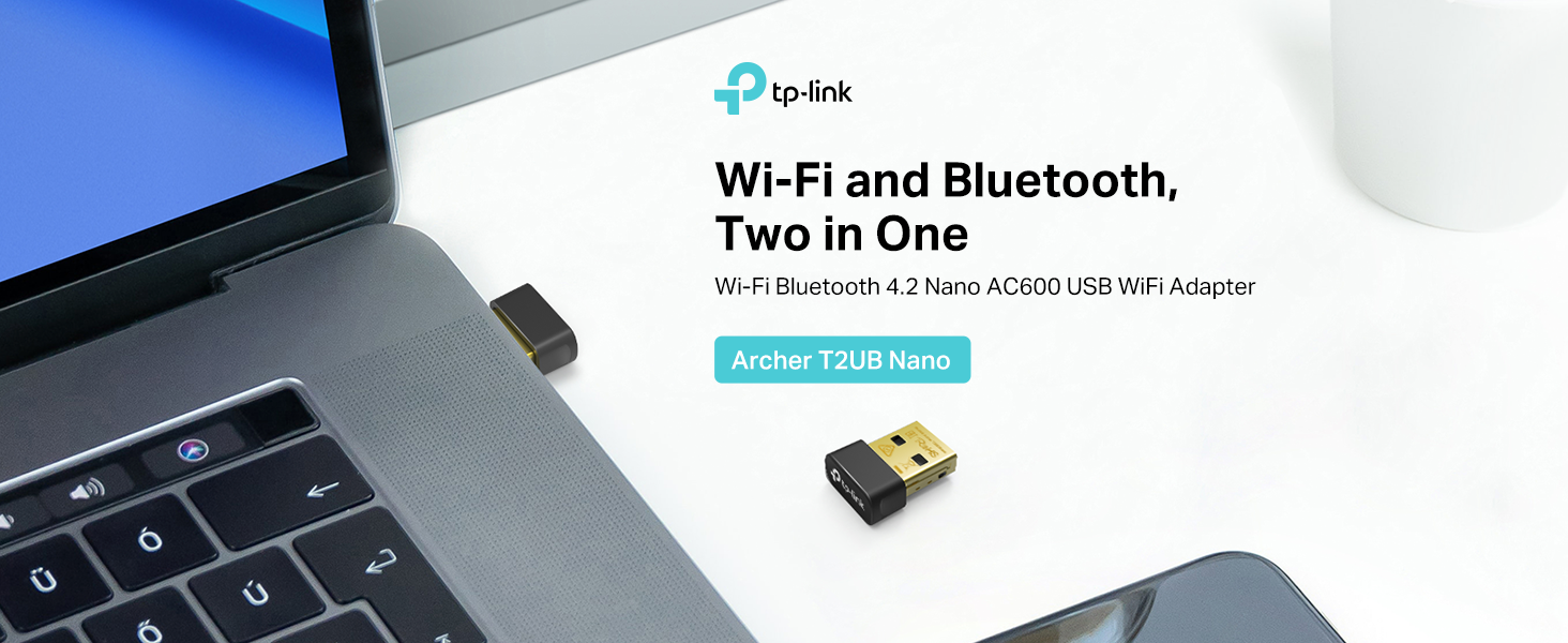 TP-Link Archer T2UB Nano AC600 Nano Wi-Fi Bluetooth 4.2 USB Adapter ...