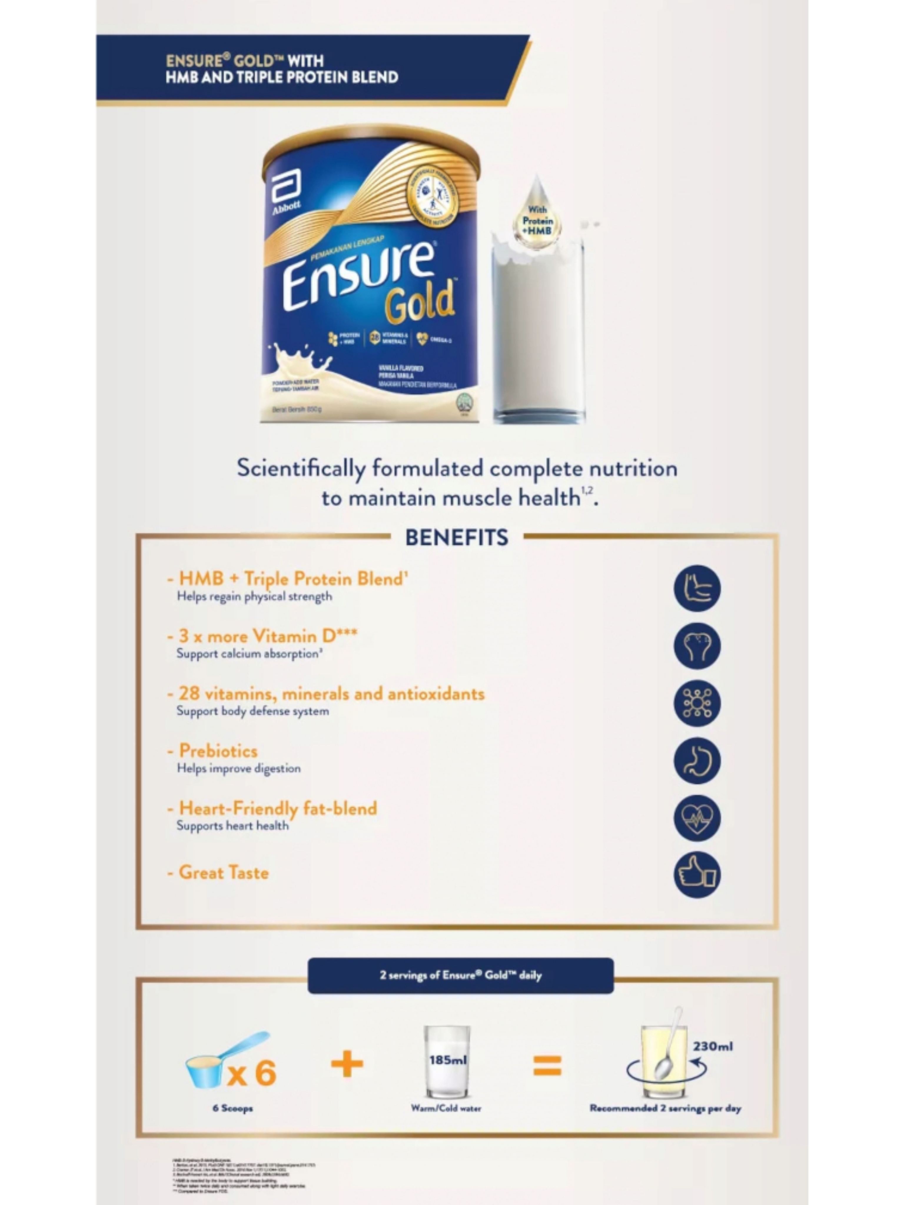 Ensure Gold Vanilla 850g x 2 [Exp: 5/2025] | Shopee Malaysia