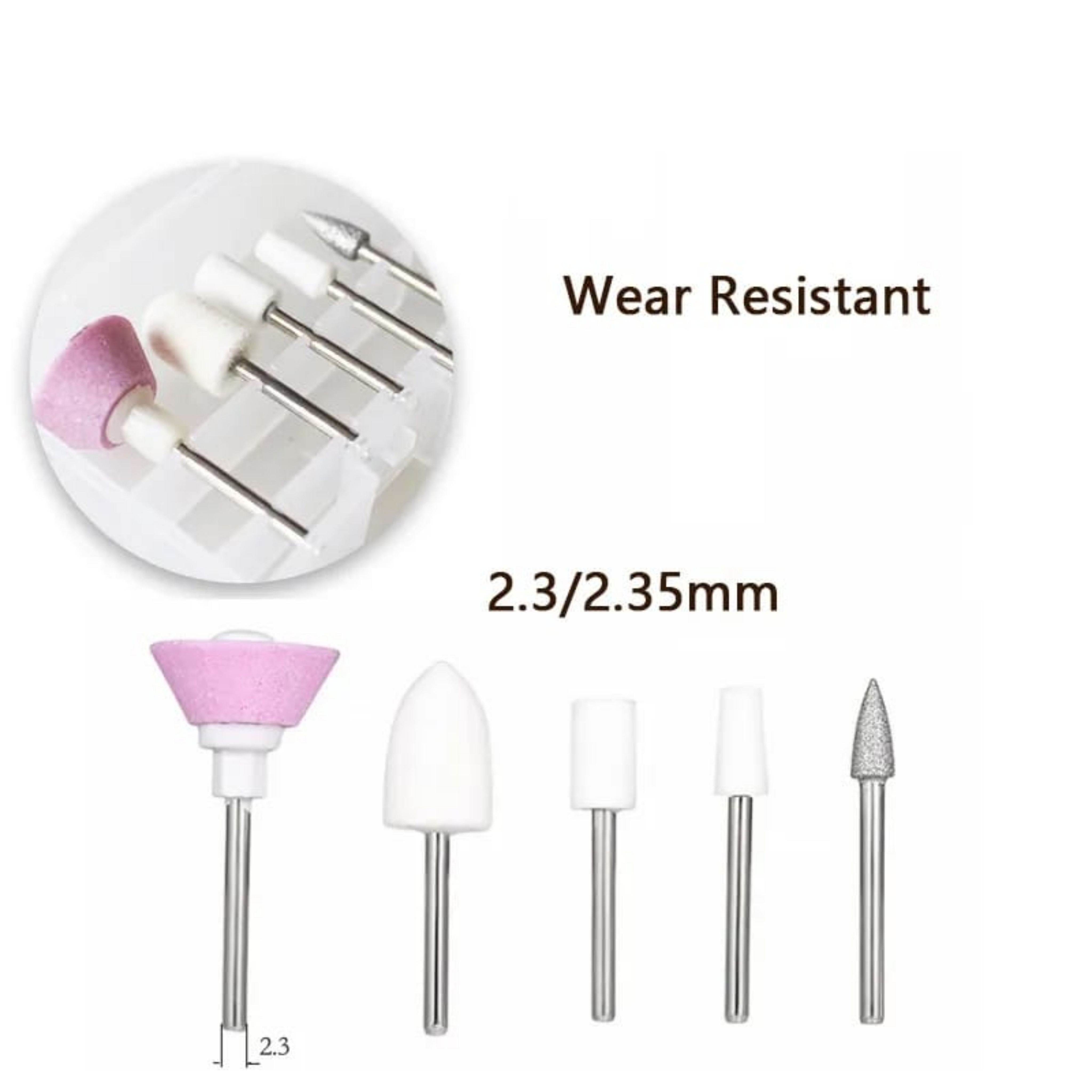 CEO 🇲🇾 5pcs Manicure Nail Drill Bits Cuticle Nail Sander Tip Lathes for ...