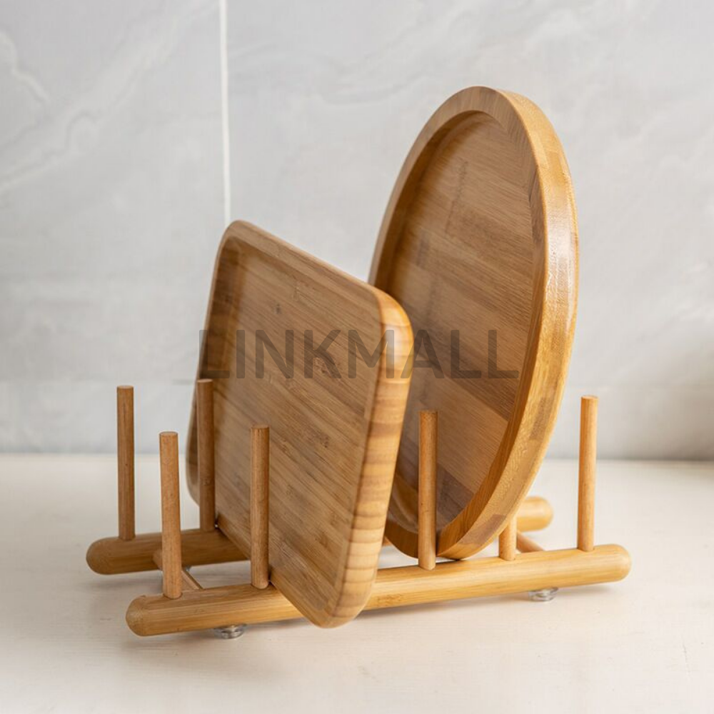 Link Wooden Dish Rack Dish Drainer Bamboo Rack Rak Pinggan&Mangkuk ...