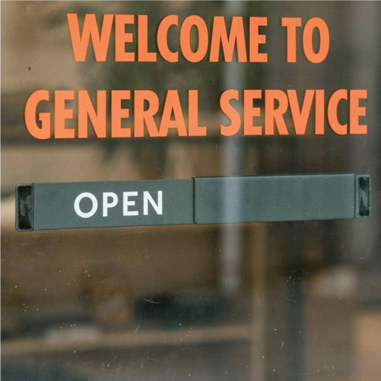 Minimalist Open Close Acrylic Sign - wall signage open closed Sign ...