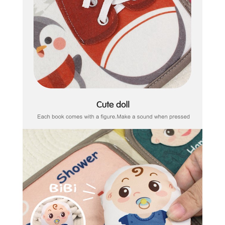 Baby Busy Book Toddler Book Baby Book for 1 year old 2 year old Sensory ...