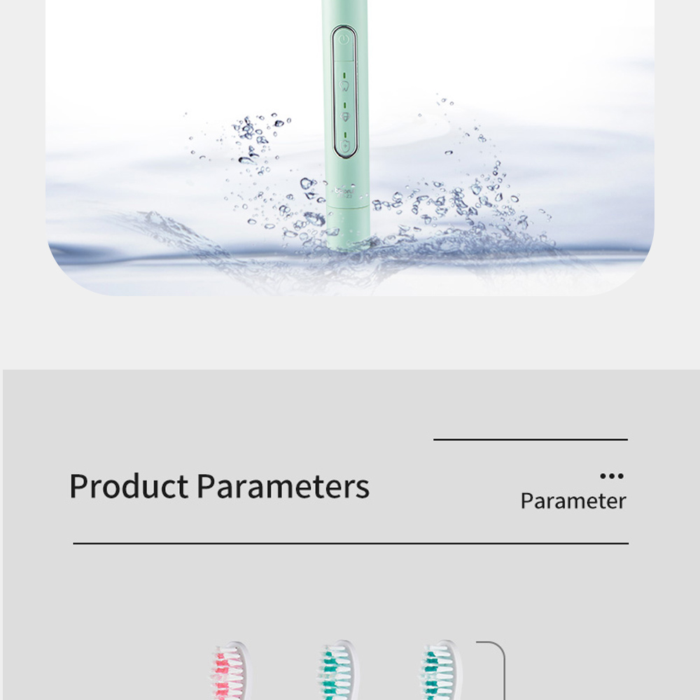 Simplus Electric Toothbrush 2In1 Washing Face&Brushing Teeth Waterproof ...