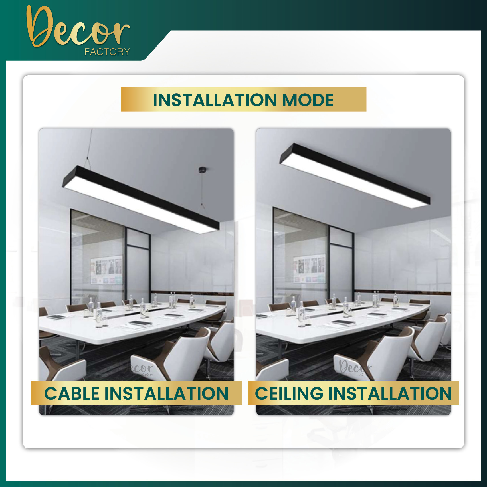 Office T8 Linear Light 2FT 4FT Casing Kalimantang Tube Fitting Ceiling ...