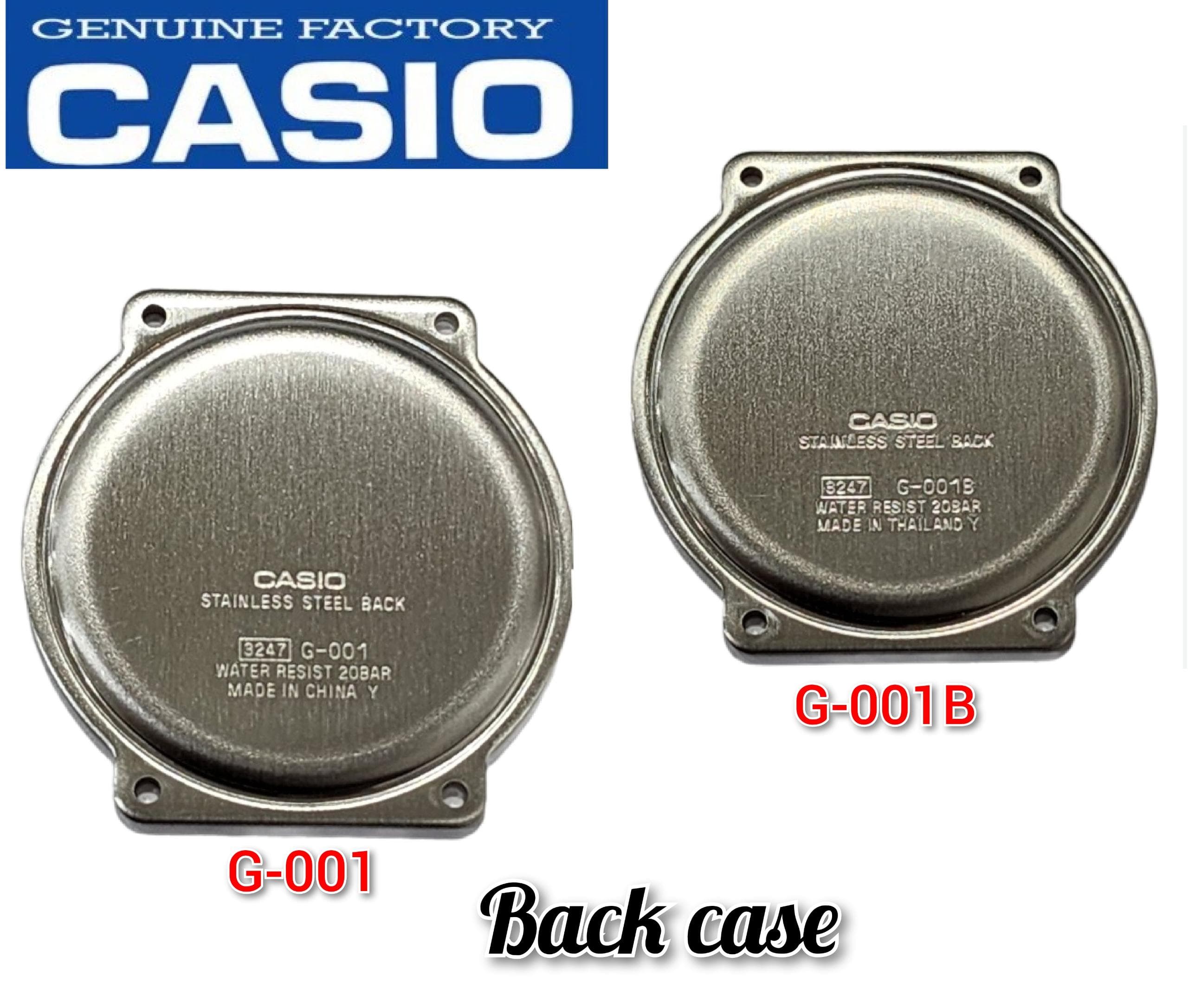 Casio G-shock G-001 / G-001B Replacement Parts - COVER/BACK | Shopee ...