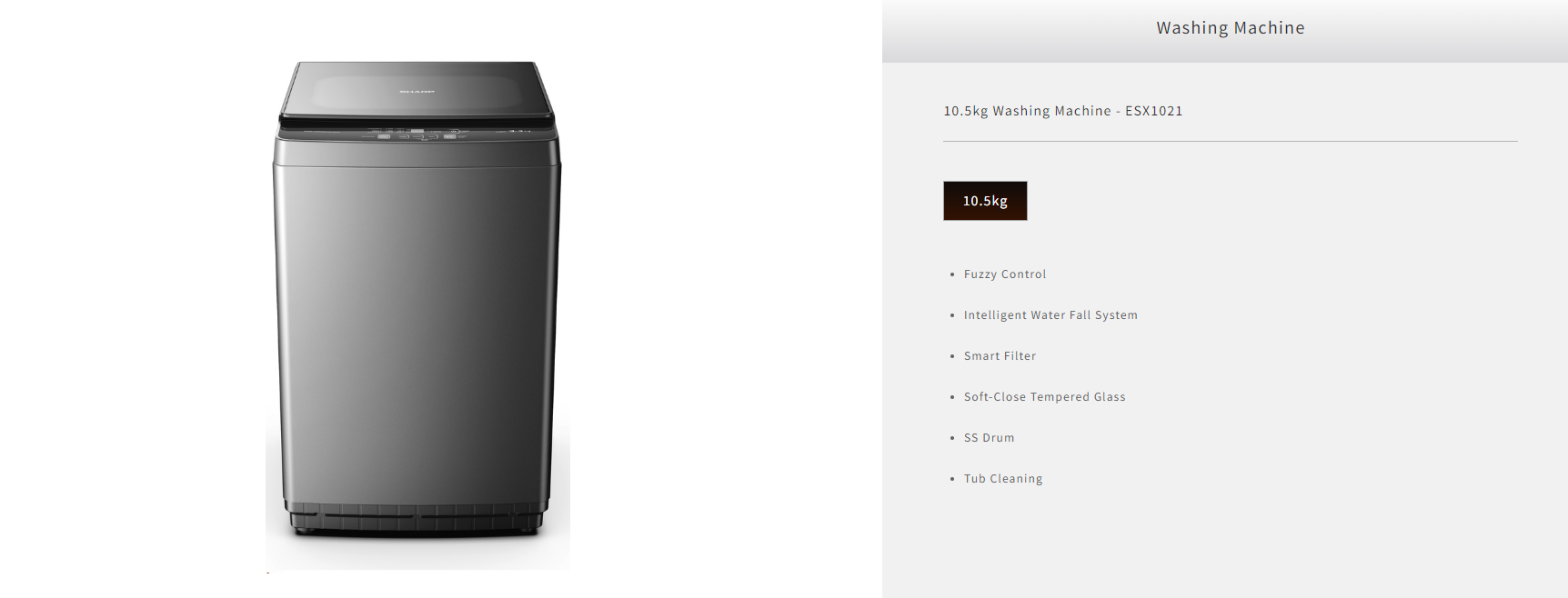 Sharp Washing Machine 10.5KG Top Load Washer Mesin Basuh Auto Murah 洗衣机 ...