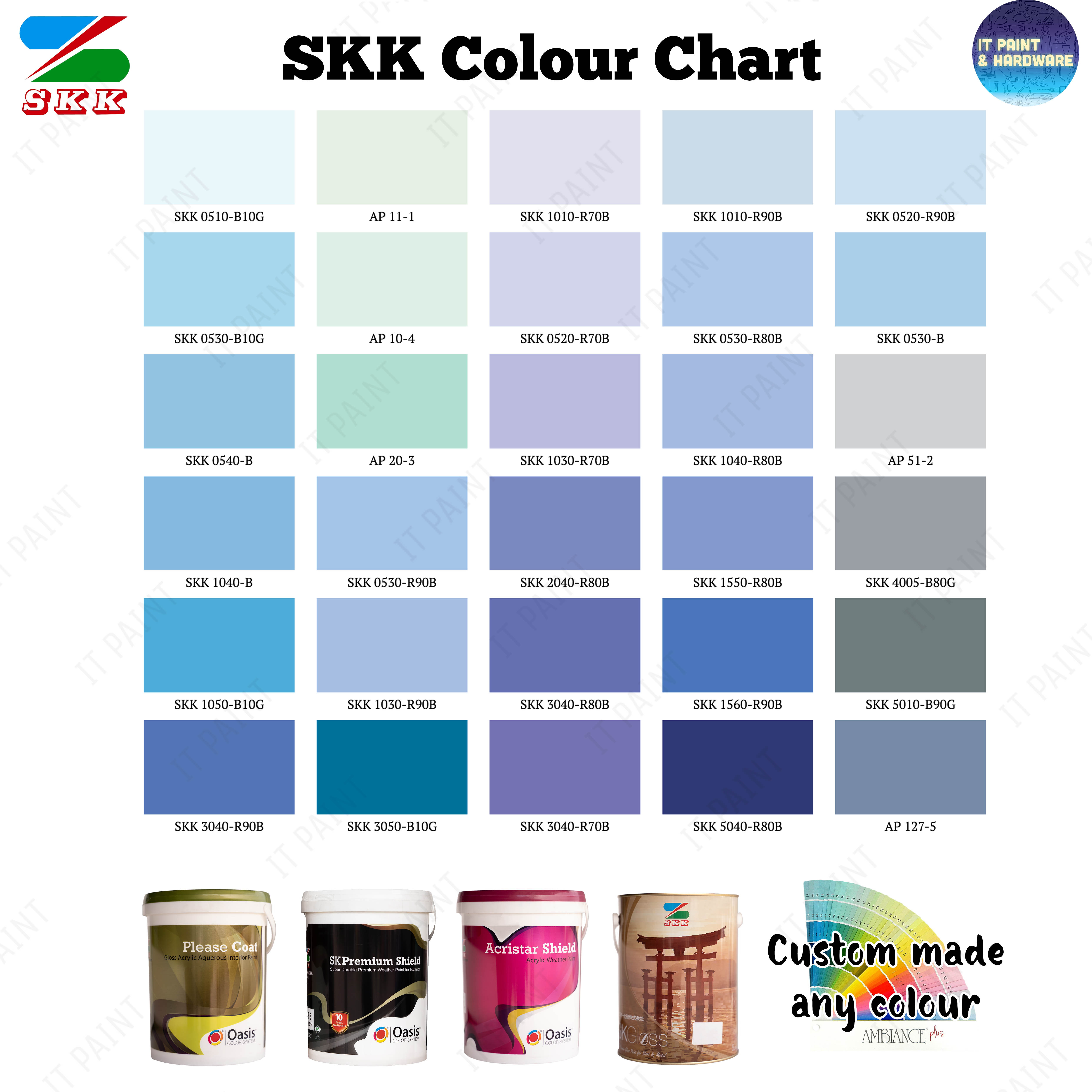 [Custom Color] 15 Liter SKK Paint Please Coat Interior High Gloss Cat ...