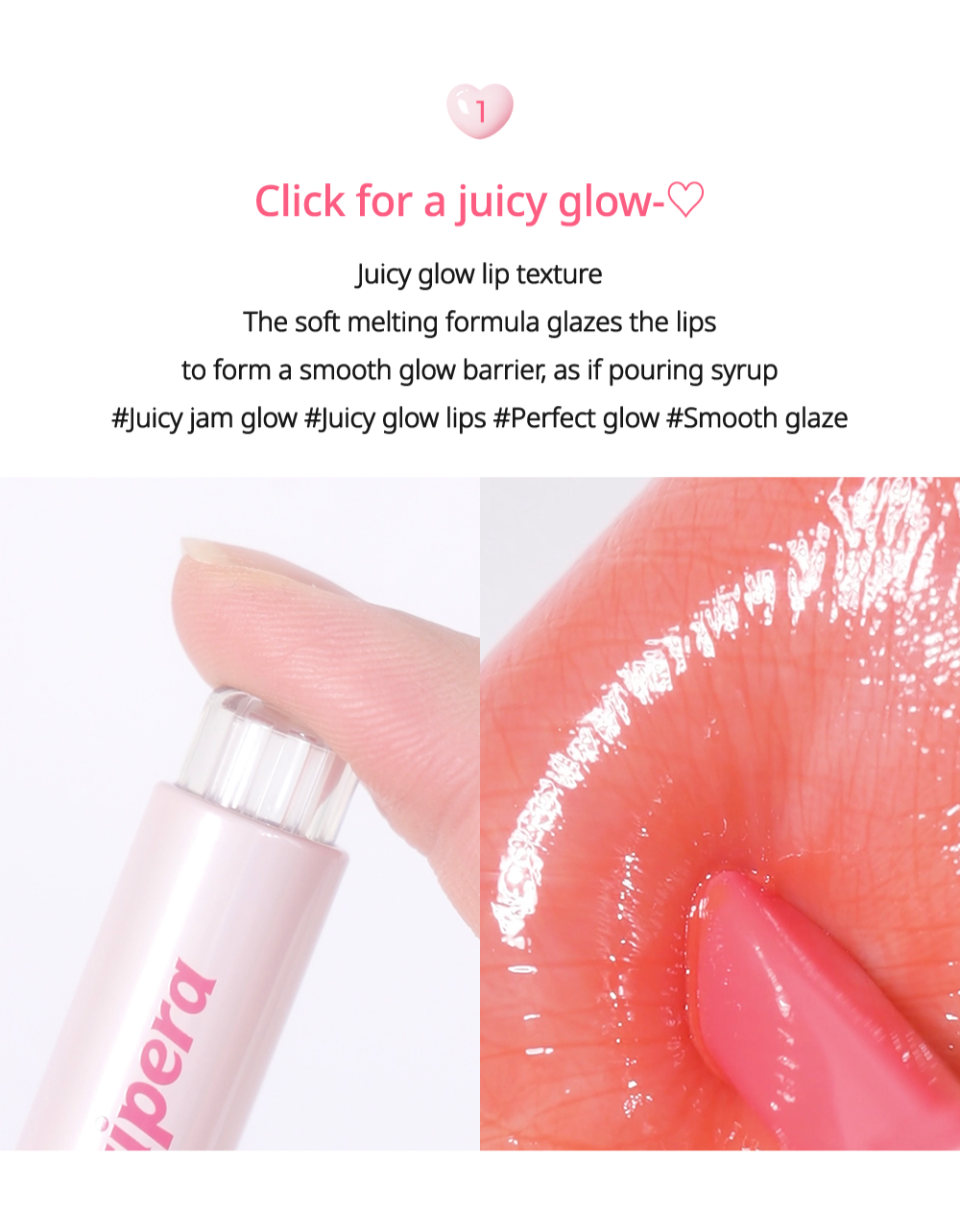 PERIPERA Heart Jam Glow Lip - 9 Colors to Choose | Shopee Malaysia