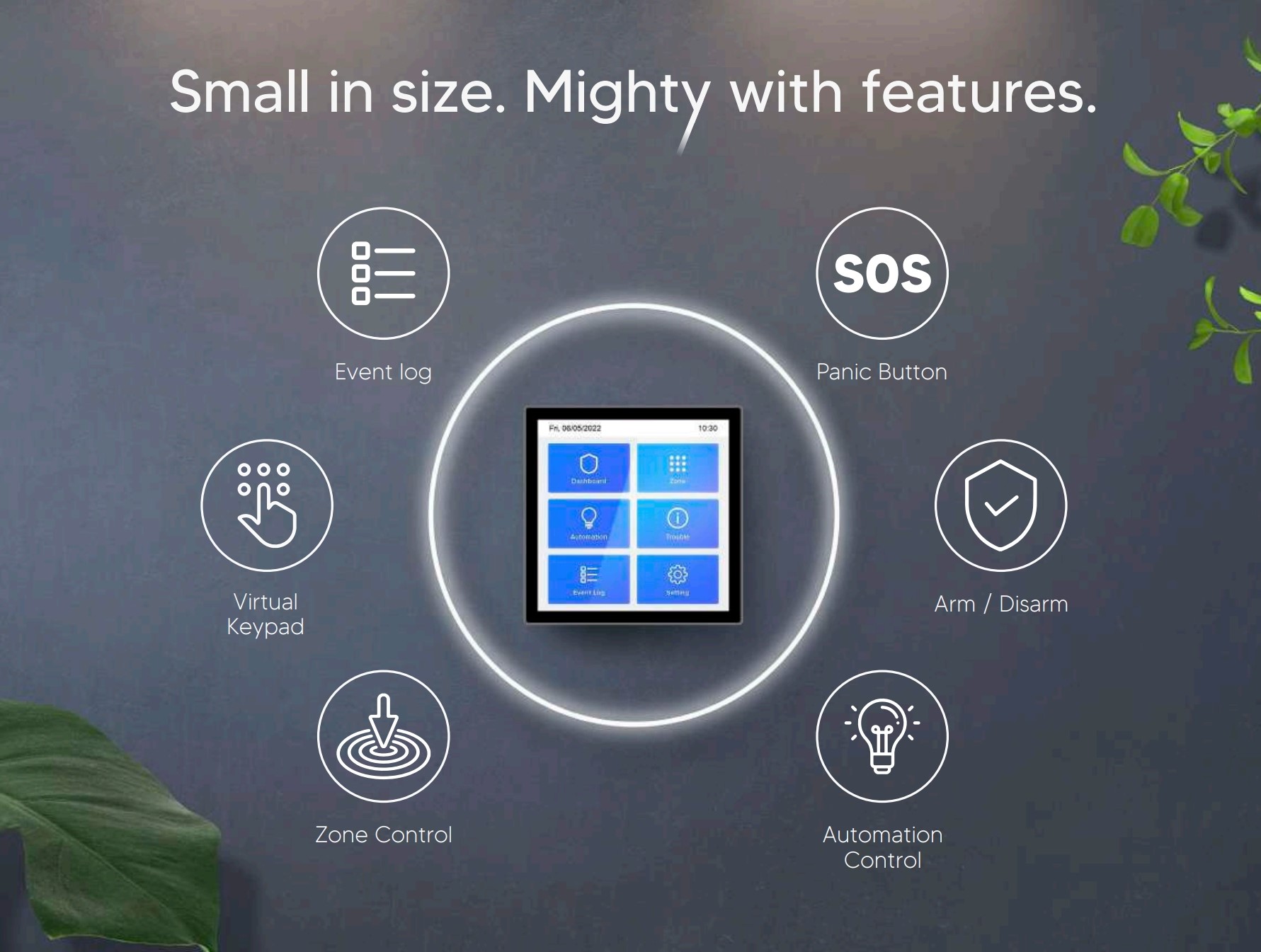 Bluguard Wired Alarm V16PLUS V16+ 16 Zone LCD Program Touch Screen Keypad V16 System BLU-V16T ...