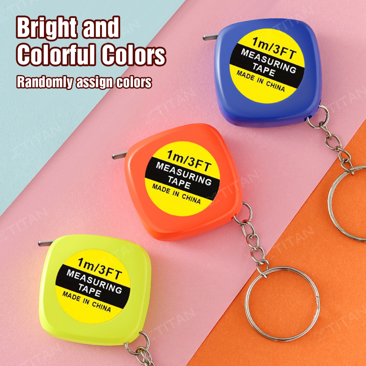 Mini Tape Measure 1m Automatic Retractable Portable Square Small Tape ...