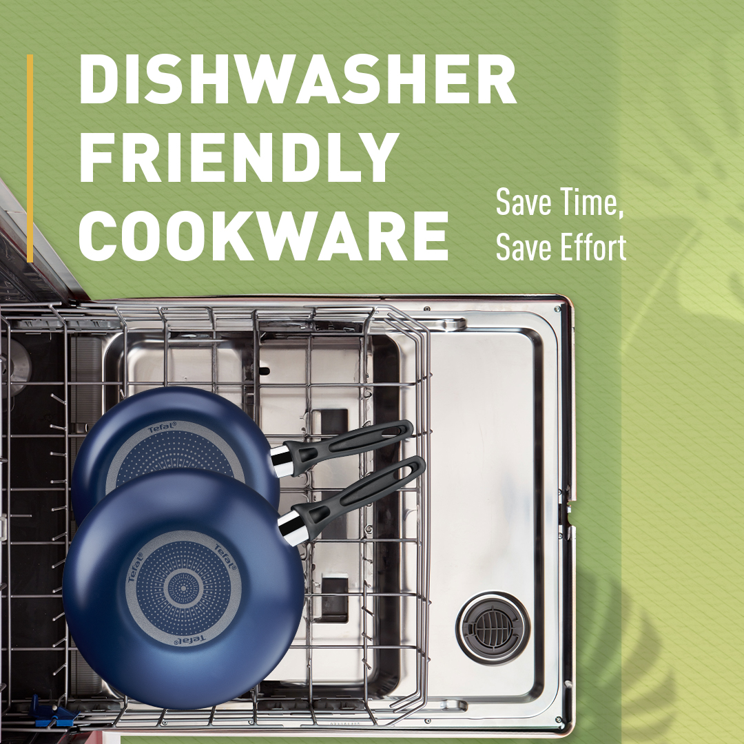 Tefal Clear Cook 3pcs set (Frypan 26cm + Wokpan 28cm + Small spatula ...