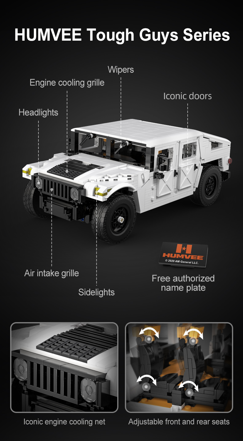 CaDA Humvee 1:12 C61027W Block Toy Set (1386 Pieces) | Shopee Malaysia