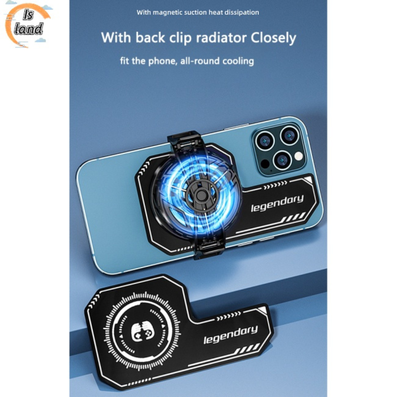 PLEXTONE Mobile Phone Cooler Pad Semiconductor Heat Sink Cooling Fan ...