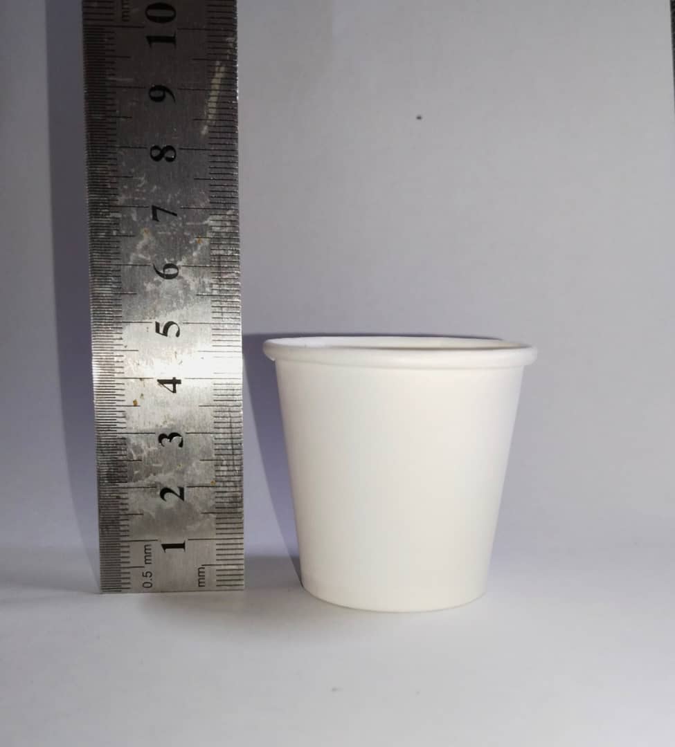 【100/50 pieces/pack】 Paper sampling cup small disposable white 50ml 2 ...
