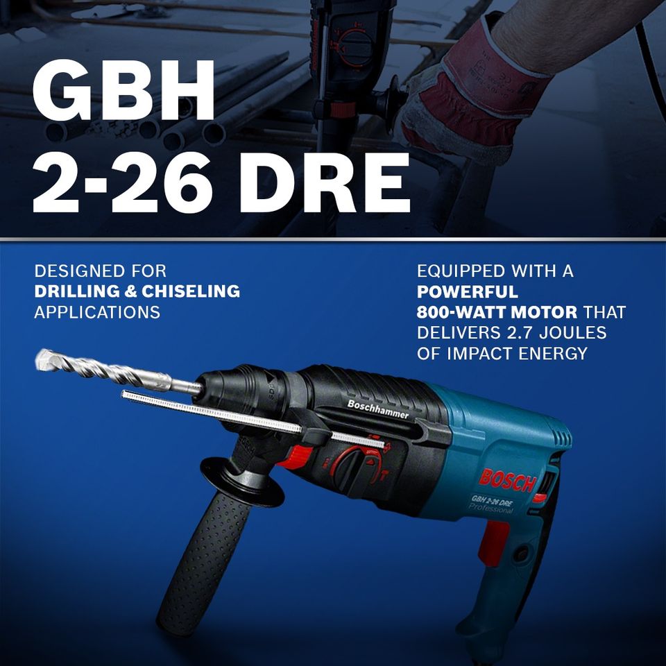 SYK Bosch GBH 2-26 DRE GBH2-26DRE Professional Rotary Hammer Power ...
