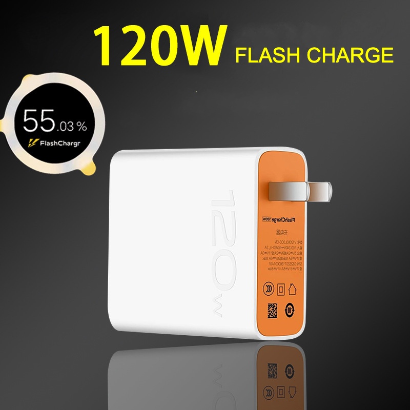120W iQOO USB to USB C Type C Flash Charge Power Adapter Fast Charging ...