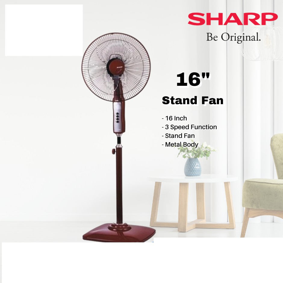 *FREE KITCHEN TOWEL* SHARP 16" STAND FAN PJS400M | Shopee Malaysia