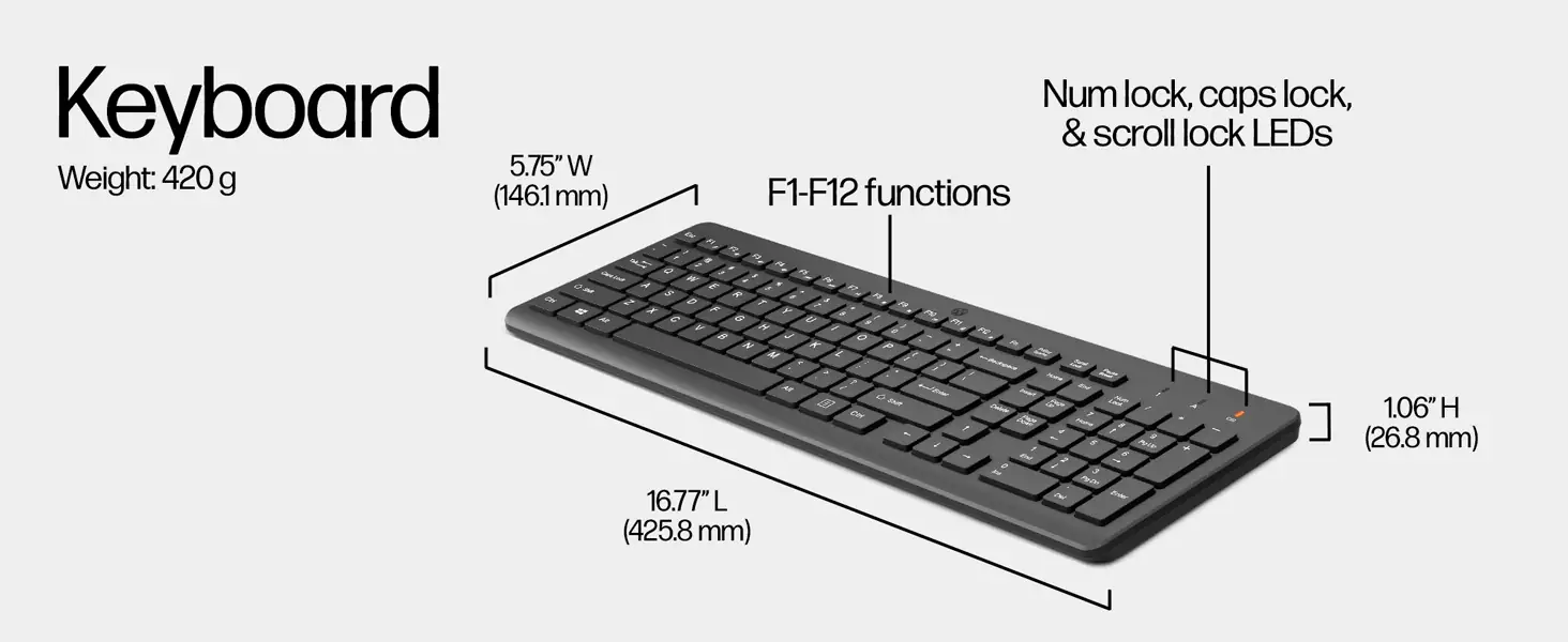 HP 330 Combo Wireless Keyboard and Mouse 2V9E6AA - BLACK | Shopee Malaysia