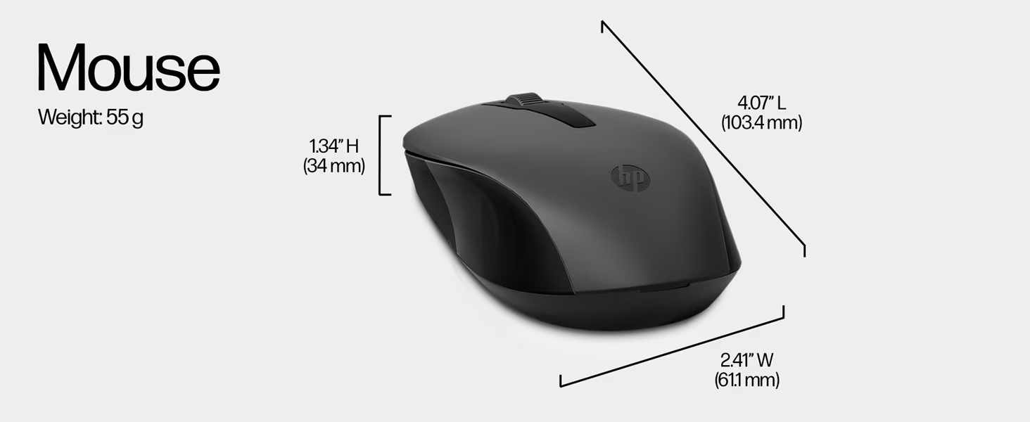 HP 330 Combo Wireless Keyboard and Mouse 2V9E6AA - BLACK | Shopee Malaysia
