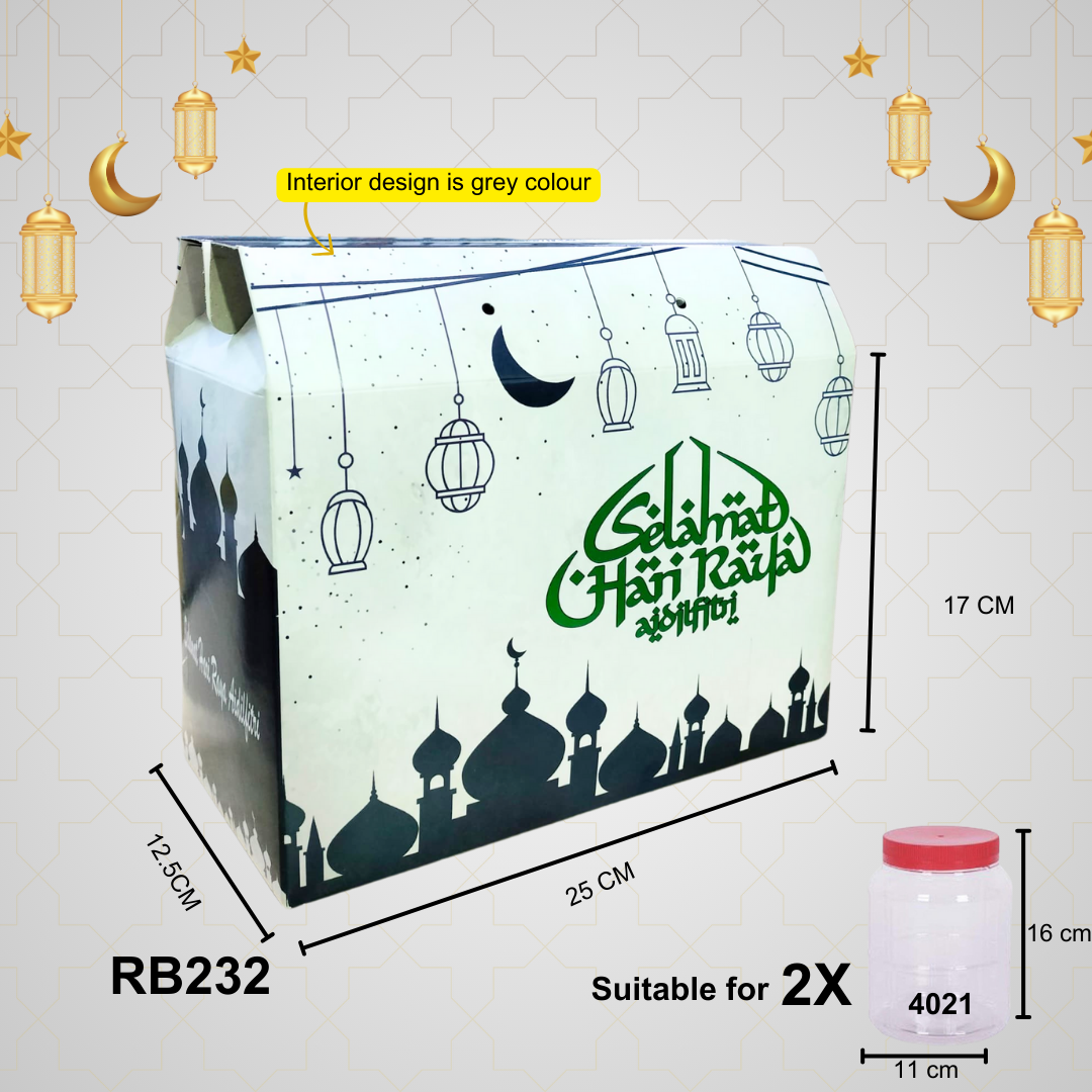 Hari Raya Handle Box / Hari Raya Gift Box / Raya Cake Box / Hari Raya ...