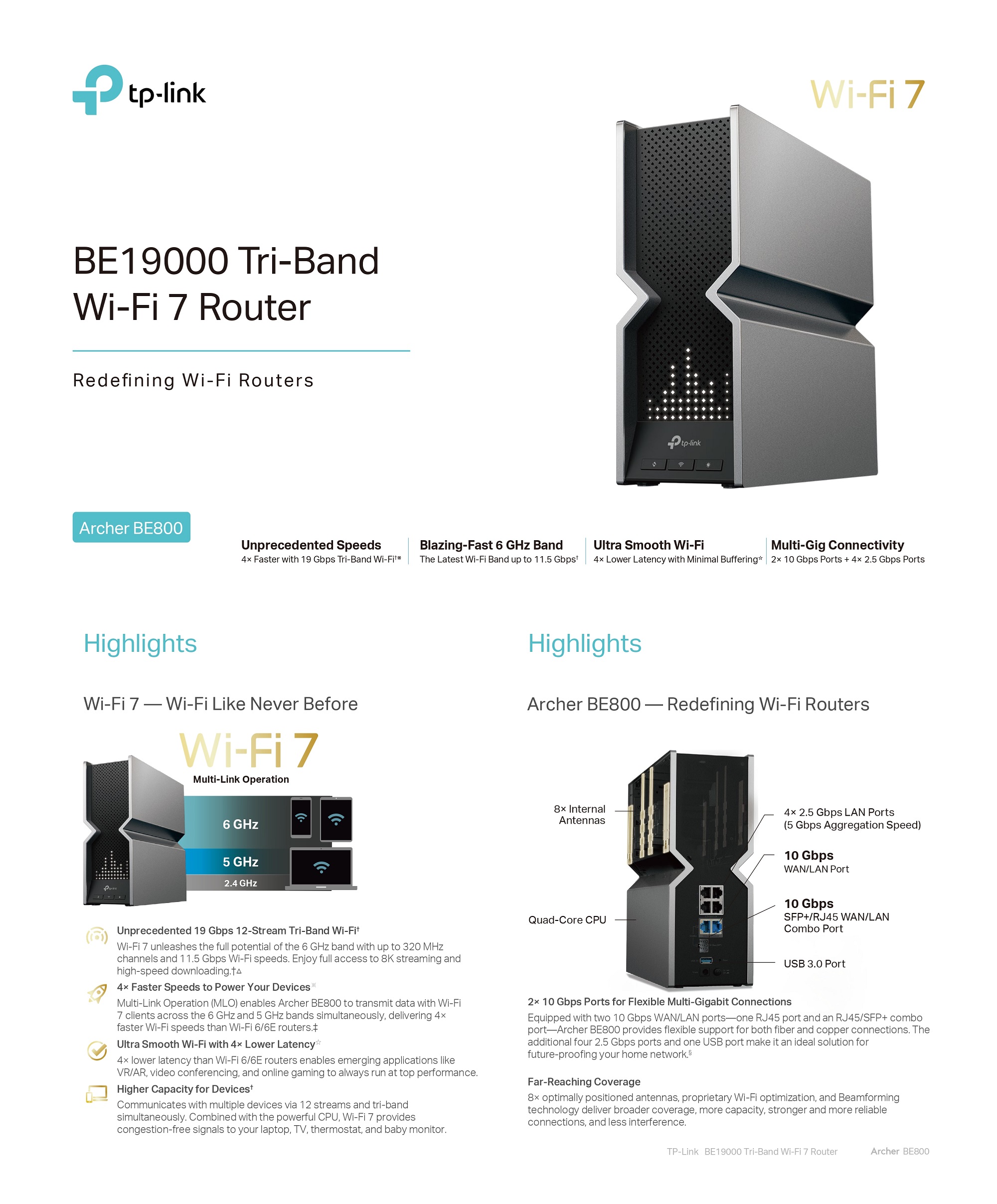 TP-LINK ARCHER BE550 BE9300 / ARCHER BE800 BE19000 / ARCHER BE805 ...