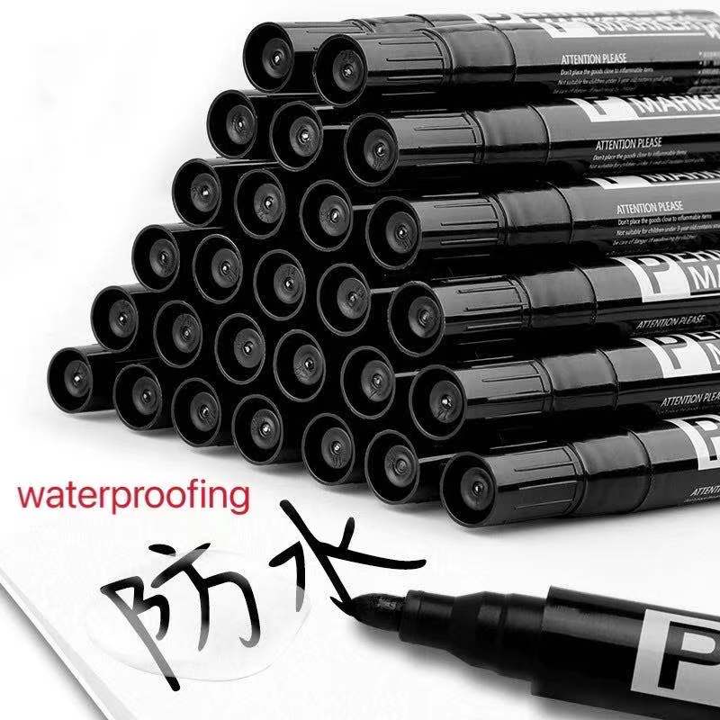 10pcs-Aowa 700 Permanent Marker Pen Black | Shopee Malaysia