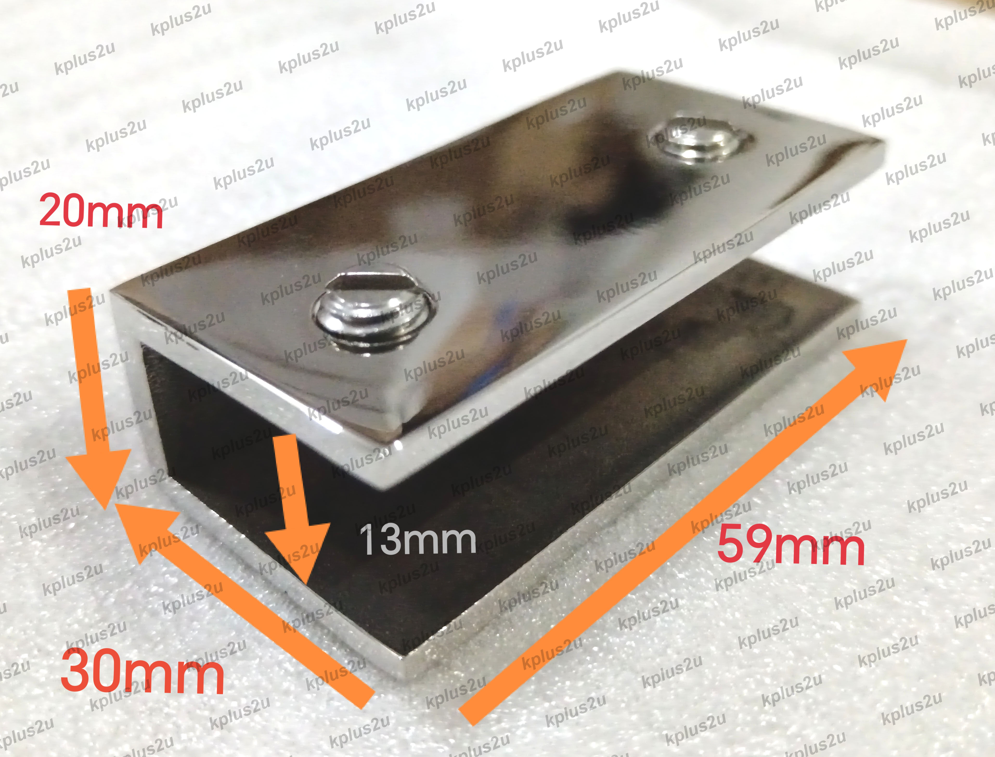 Stainless Steel Glass Holder Clamp 304 Die Cast Made Glass Clip U Shape ...