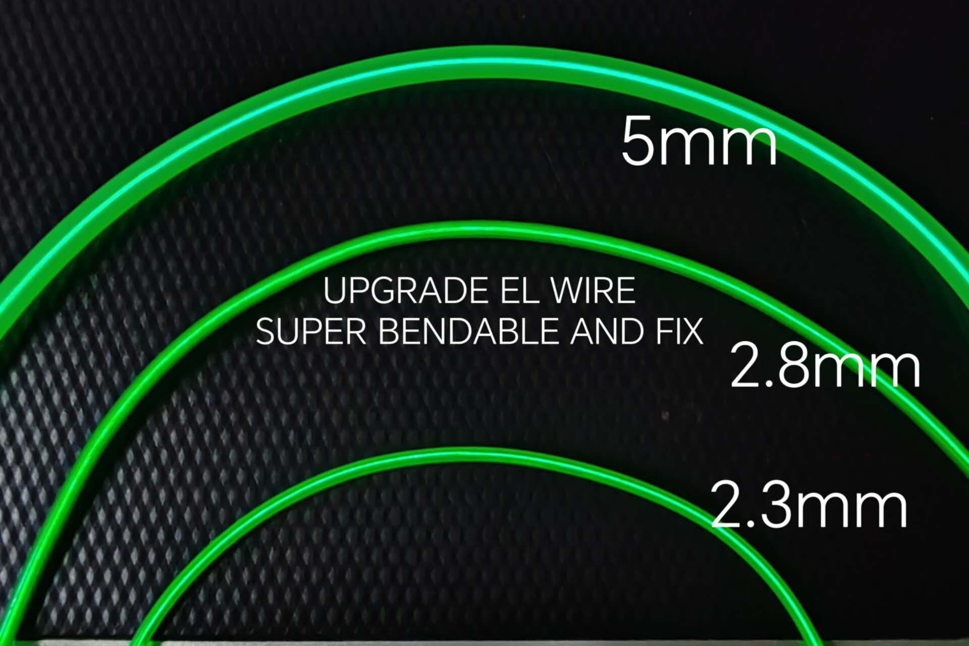 5mm EL WIre Neon Light Strip Plug And Play EL Light Neon Wire Rope ...
