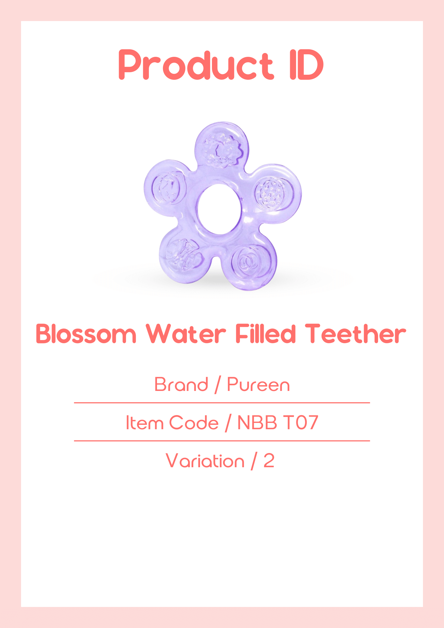 Pureen Blossom Water Filled Teether NBB T07 | Shopee Malaysia