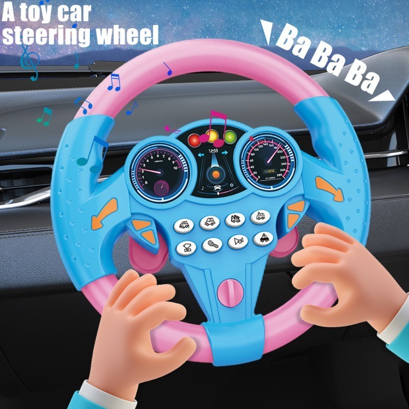 Baby Car Stering Interactive Toys Children Simulation Steering Wheel ...