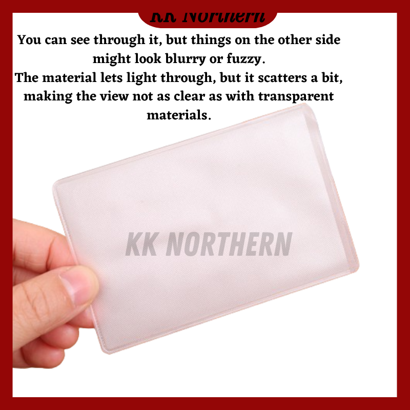 PVC Card Sleeves Sarung Kad IC Clear ID Holder Transparent / Translucent Folder Card Holder ...