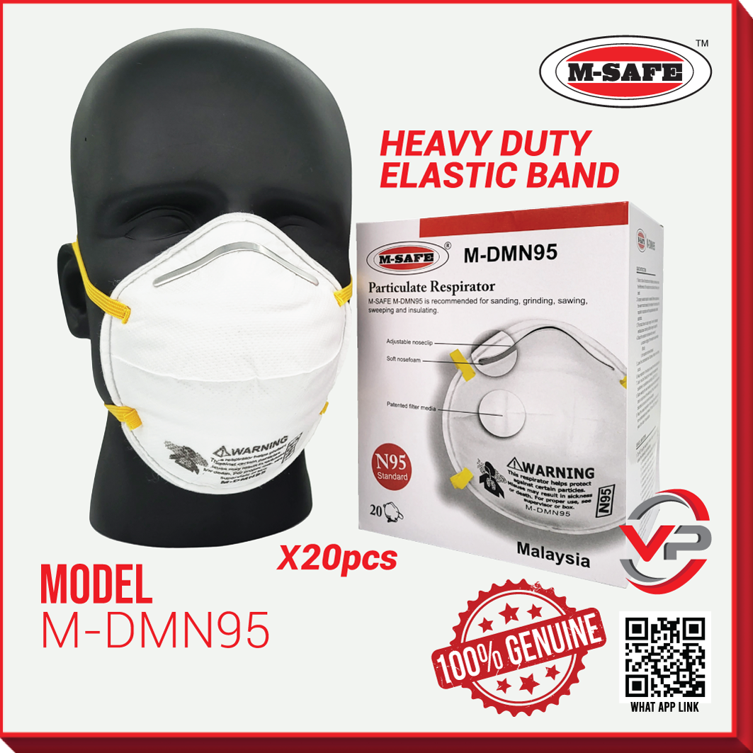 M-SAFE N95 PARTICULATE RESPIRATOR / N95 RESPIRATOR MASK DUST MASK [20 ...