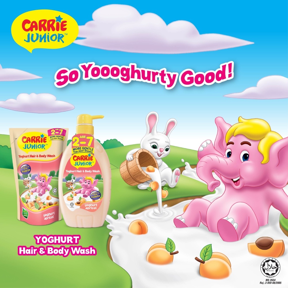 READY STOCK!!! Carrie Junior Hair & Body Wash Twin Pack (500g x 2 ...