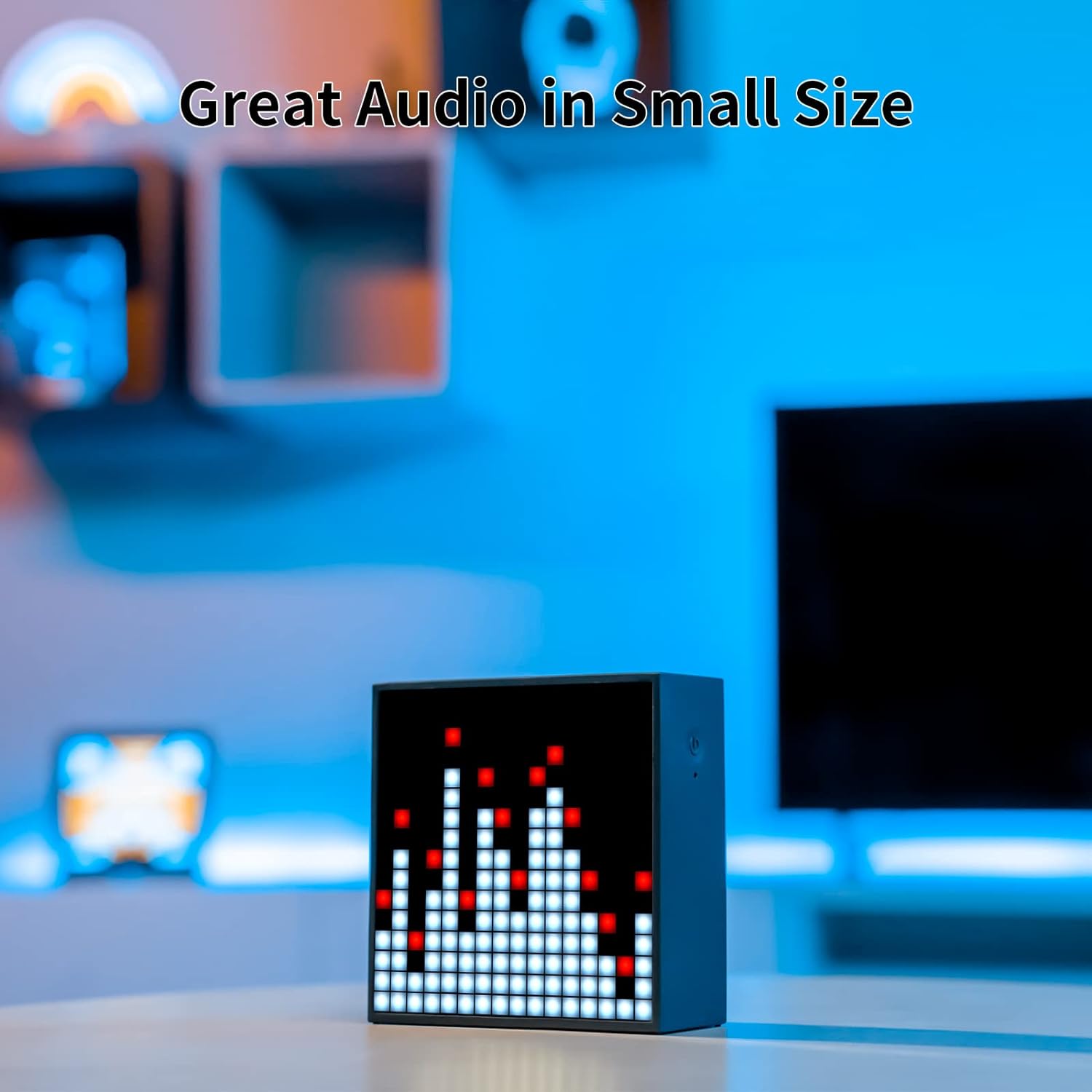 Divoom Timebox Evo Retro Portable Bluetooth Alarm Clock Box Pixel Art ...