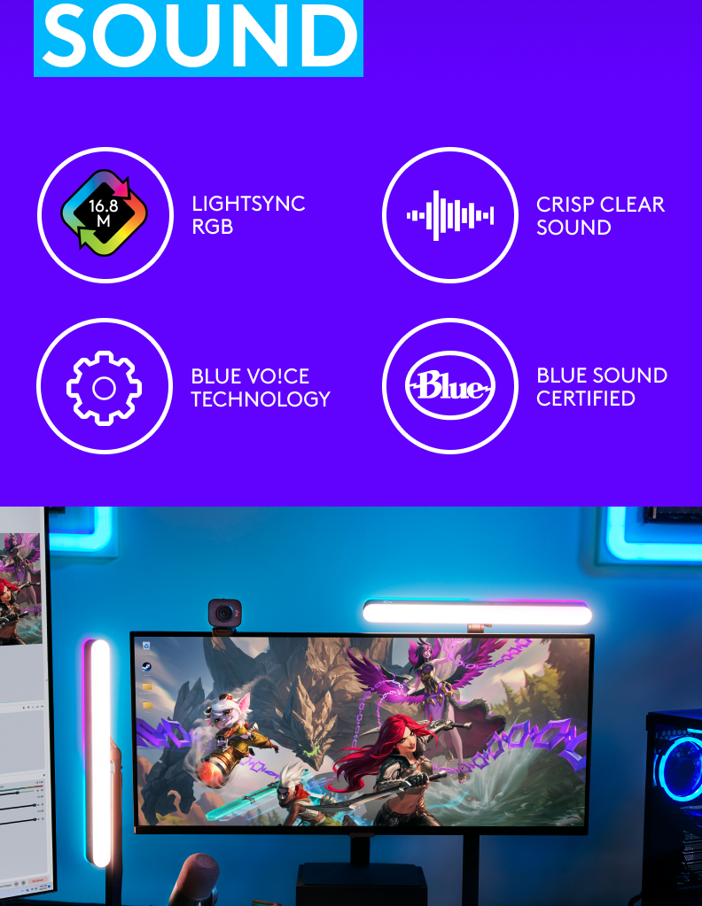 Logitech G Yeti Orb Condenser RGB Gaming Microphone with LIGHTSYNC, USB ...