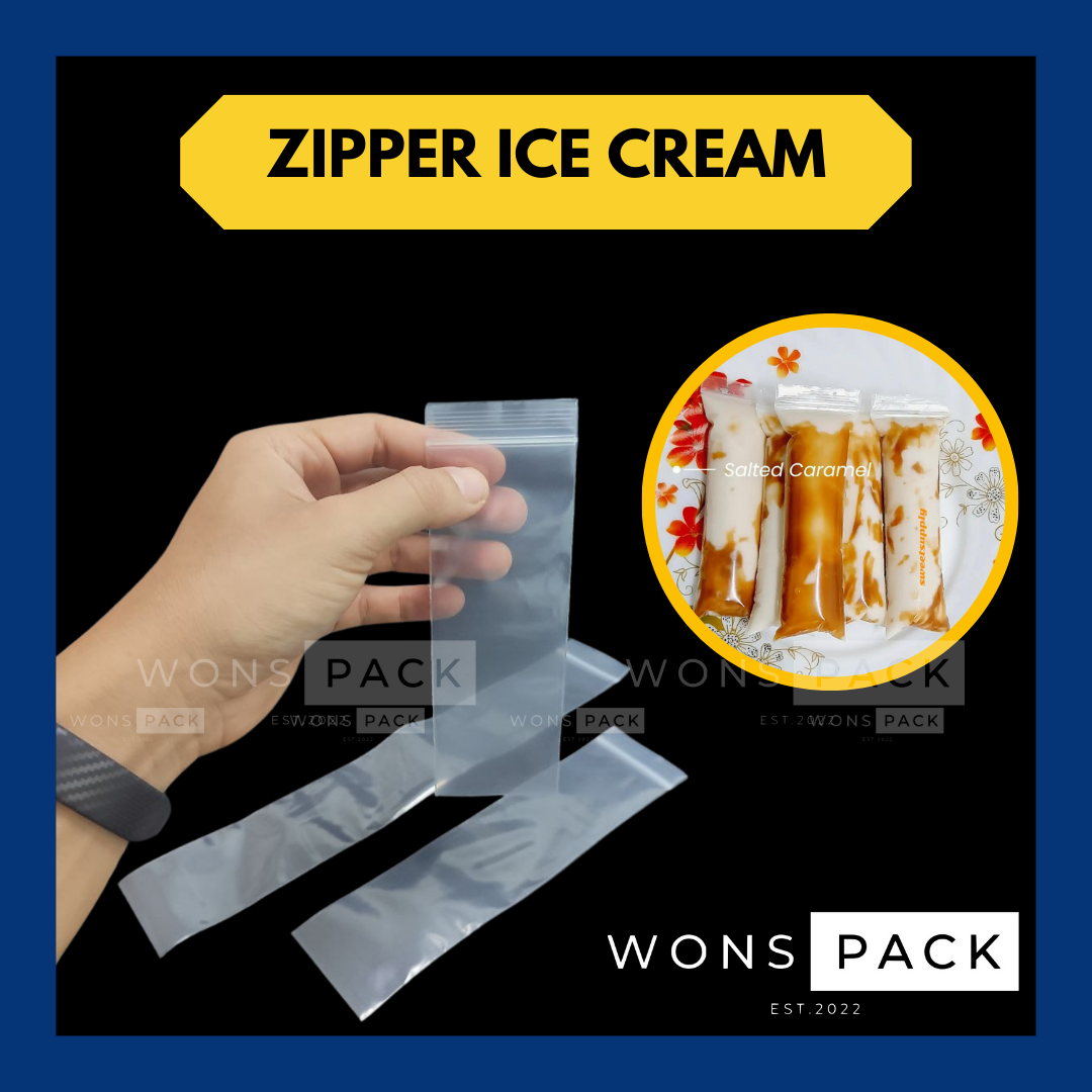 Plastik Aiskrim / Ziplock plastic ice cream / Jelly Ball Ziplock Viral ...
