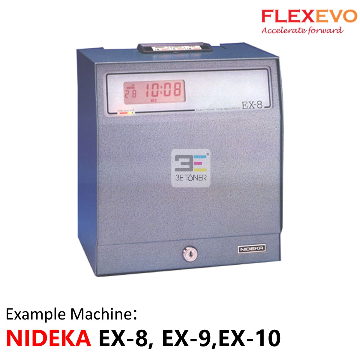 Time Recorder Ribbon IR-19 IR19 Spool IR 19 for Nideka EX-8 EX-9 EX-10 ...