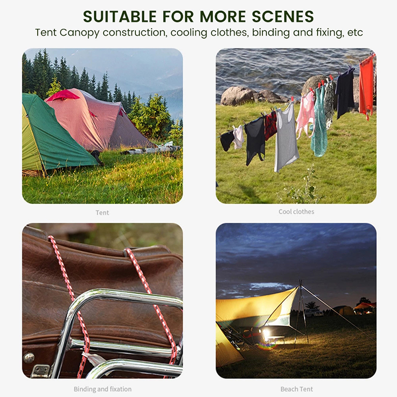 4M Camping Tent Rope Tali Khemah Tali Polyester Reflective Wind Rope ...