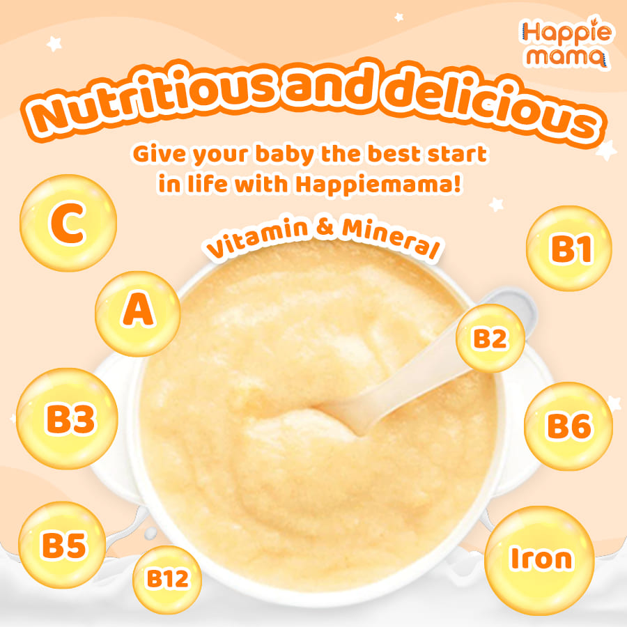 Happiemama Baby Cereal Baby Porridge Ready To Eat Bubur Bayi Segera ...
