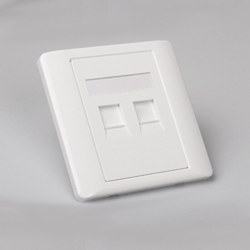 RJ45 Cat5e Cat6 1/2/3/4Ports Faceplate Data Wall Socket Outlet ...