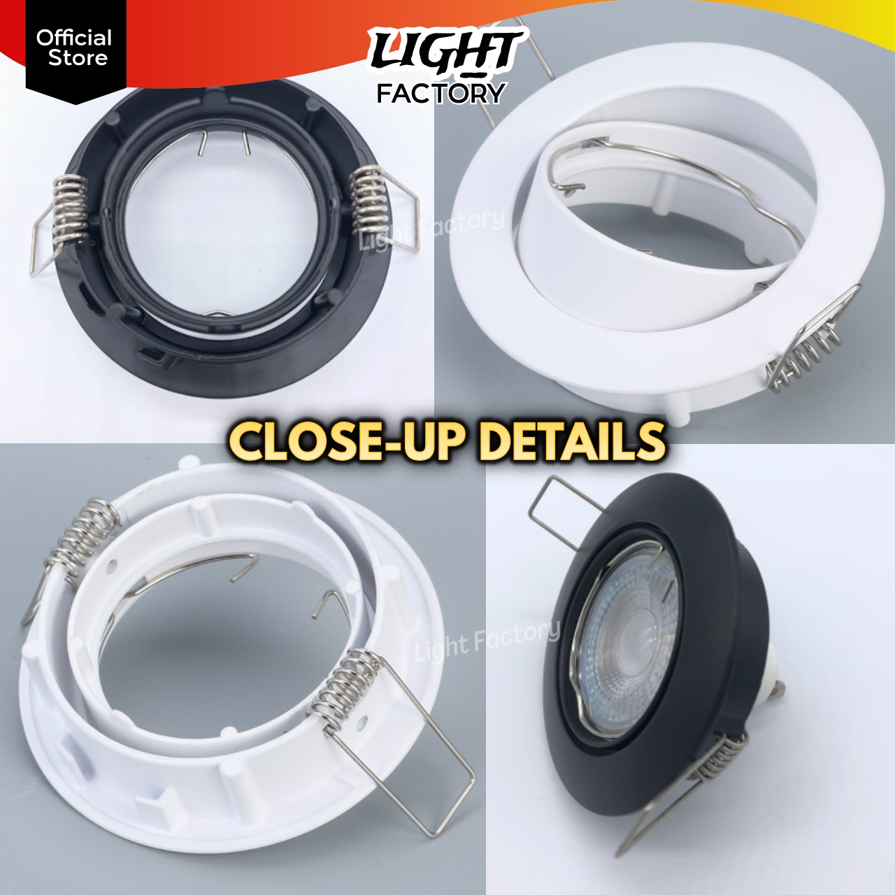 🔥SET🔥LED Eyeball Casing/Fitting MR16 GU10 Spotlight Downlight DL/CW/WW ...