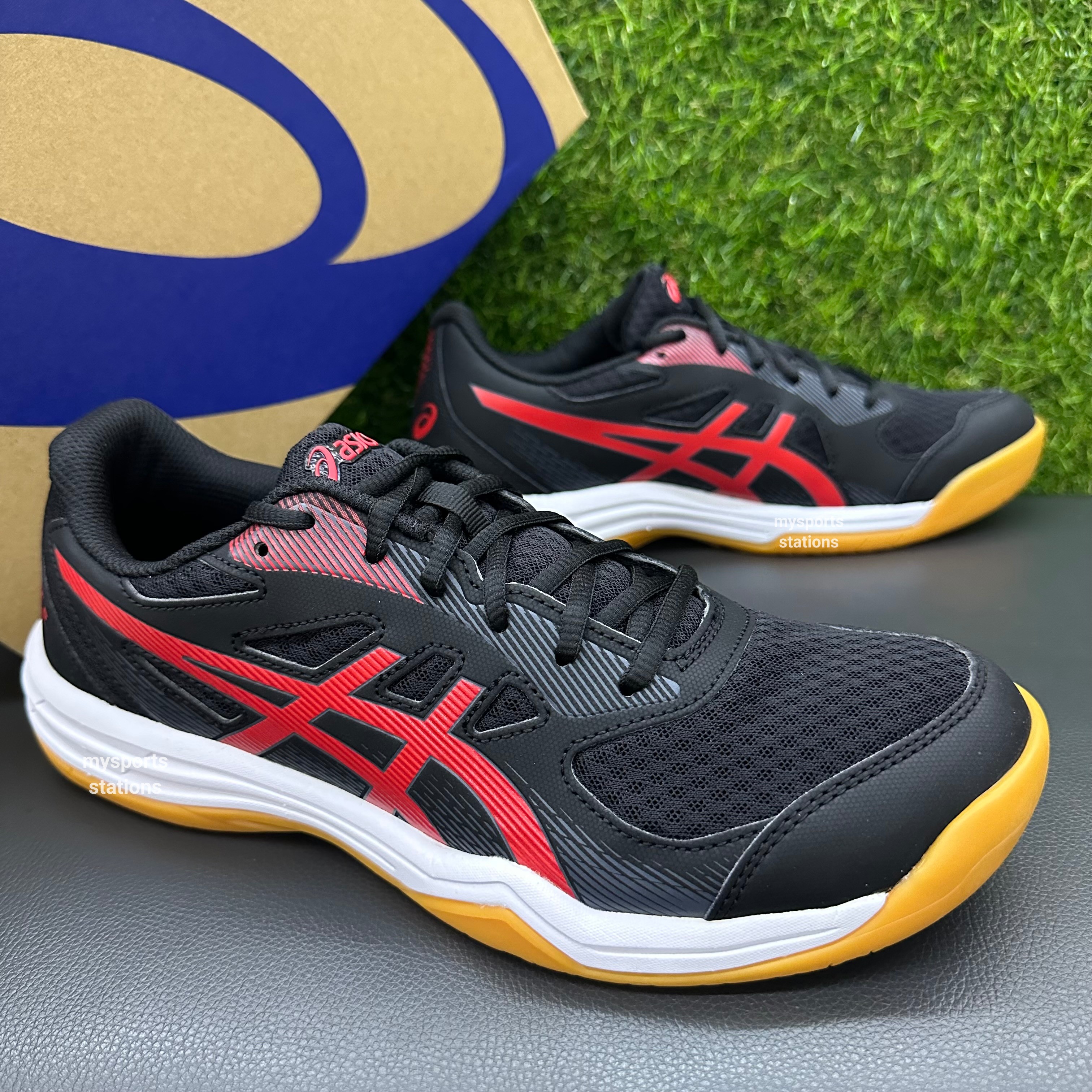 asics Mens Upcourt 5 [1071A086-002] | [1071A086-405] Badminton Shoes | Court Shoes | Kasut ...